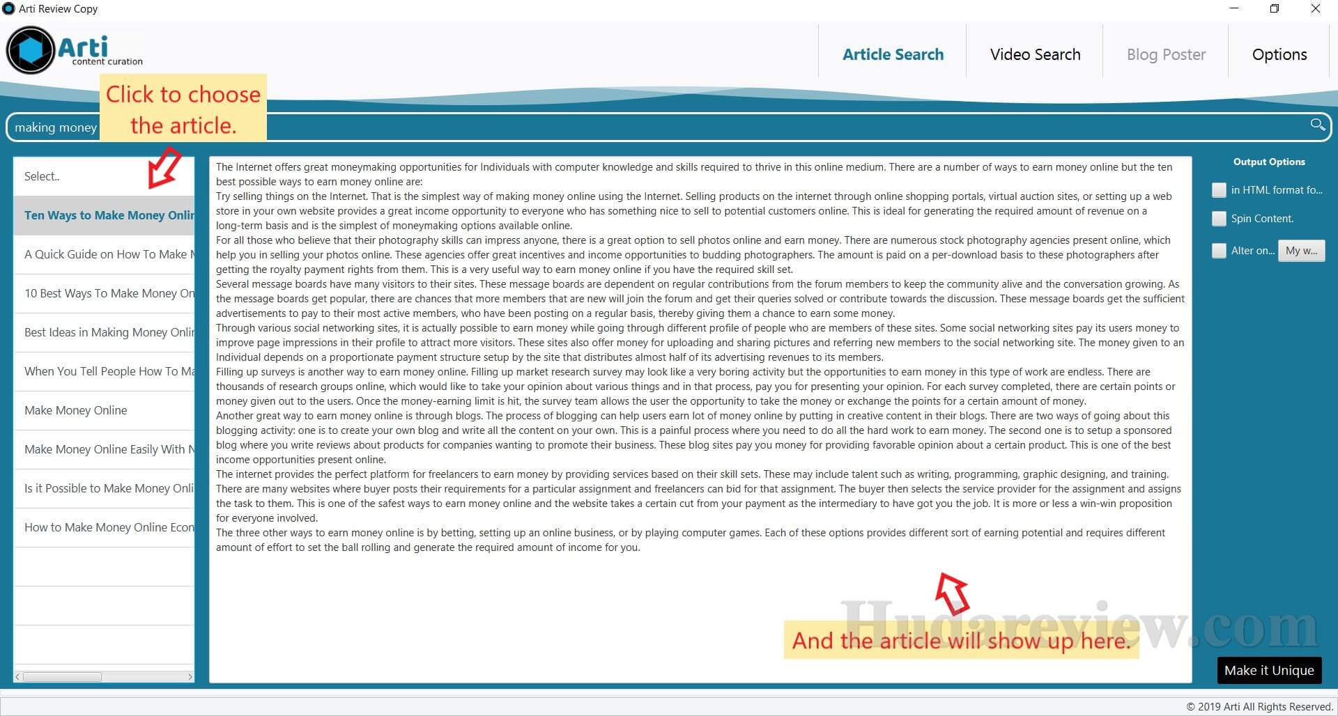 ARTI Review- Start Your Own Article Writing Business Today