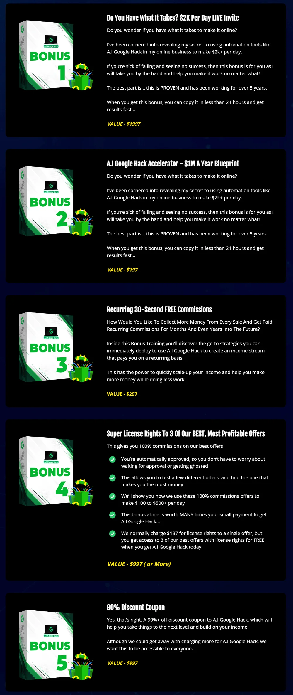 A.I Google Hack Review with Huge Bonuses & Special OTOs