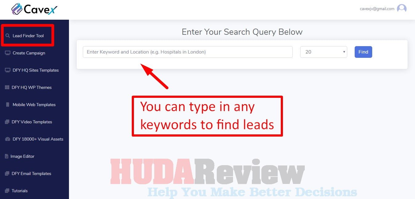 CaveX Review: 1-click software find unlimited leads & clients