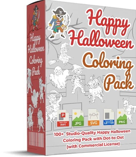 Happy Halloween Coloring Pack Review with Bonus!