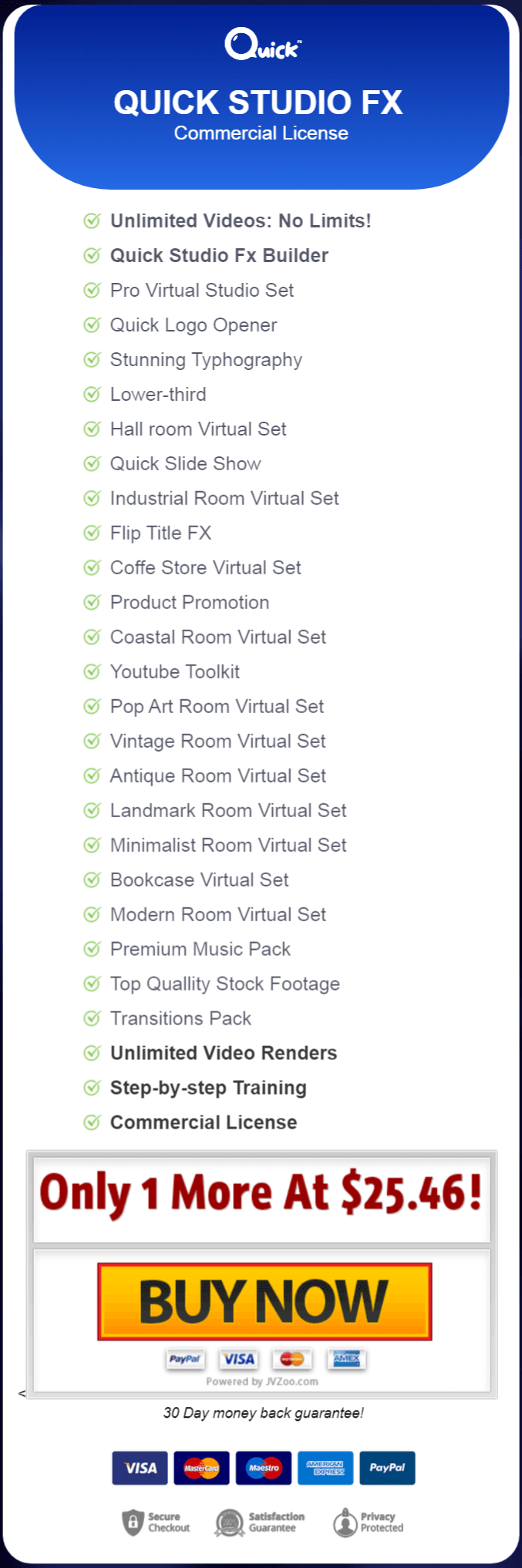 Quick Studio FX review & bonus - Video studio trends of 2021