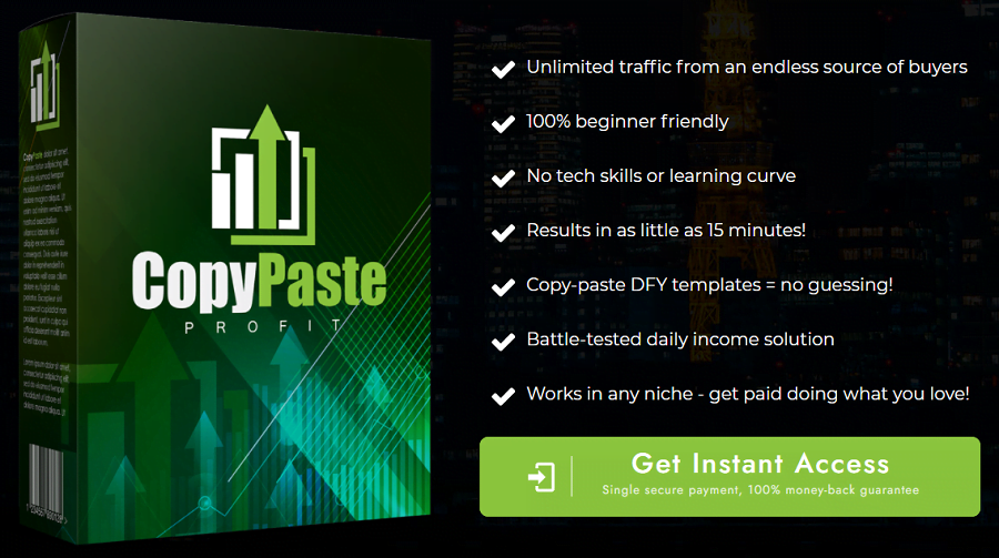 Copy Paste Profit Review- Don't miss this amazing product...