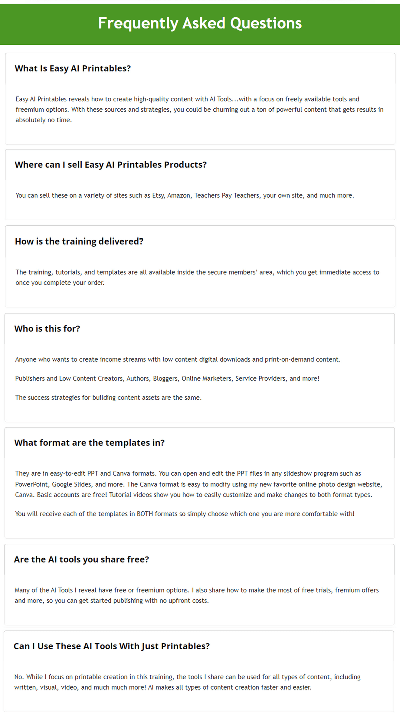 Easy AI Printables Review- Make The Creation Of Popular Printables