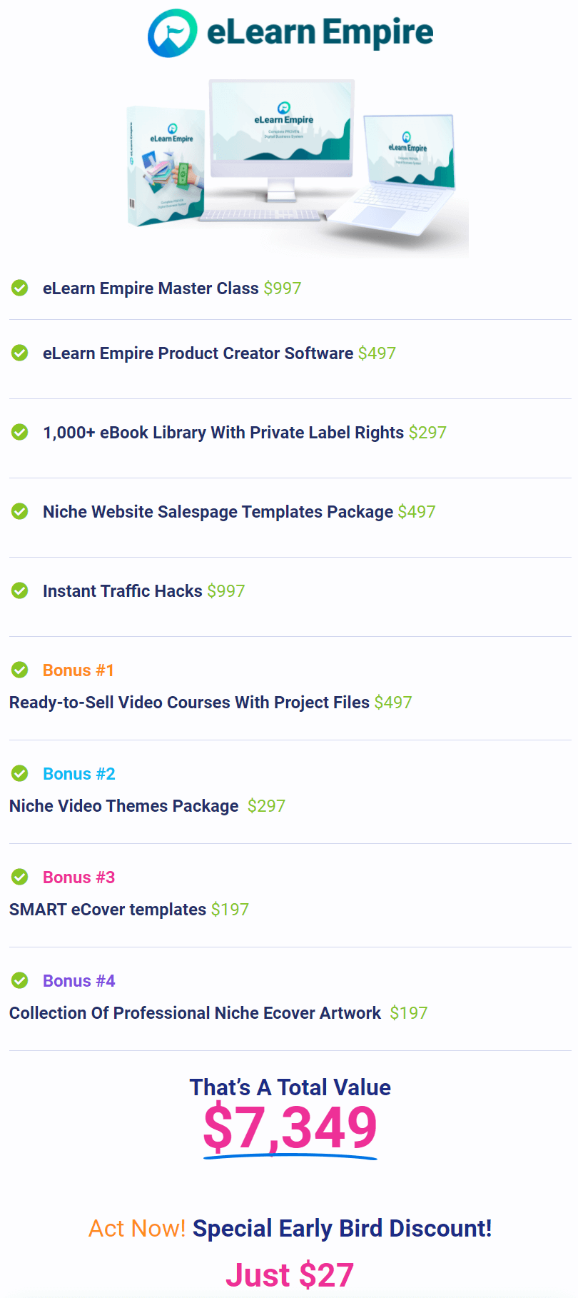 eLearn Empire Review- World’s #1 Video Course Creator Studio