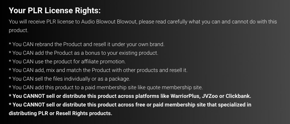Audio Blowout PLR Review: Access the huge package of audio files