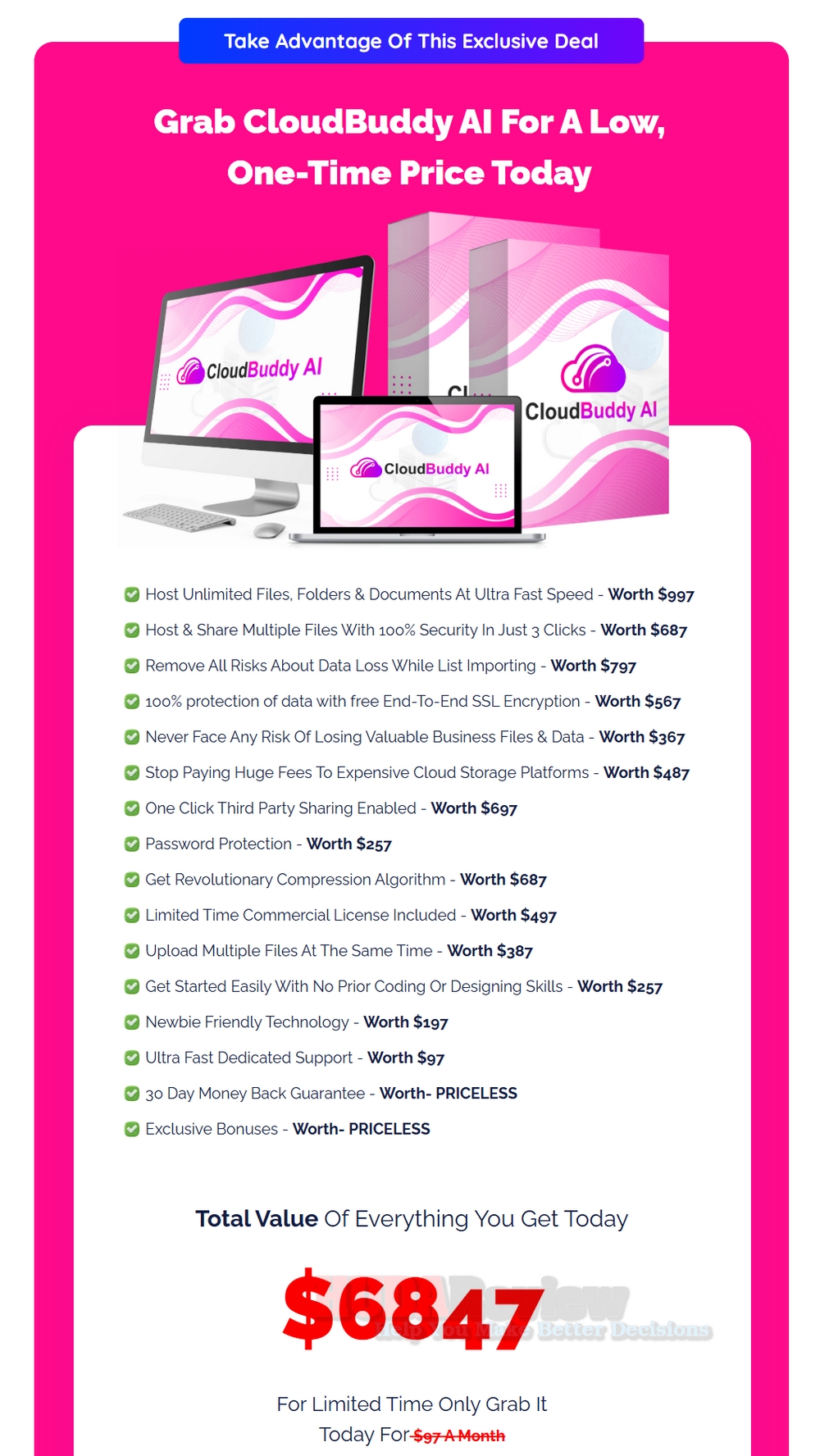 CloudBuddy AI Review & Bonuses - Pay Once, Use Forever!