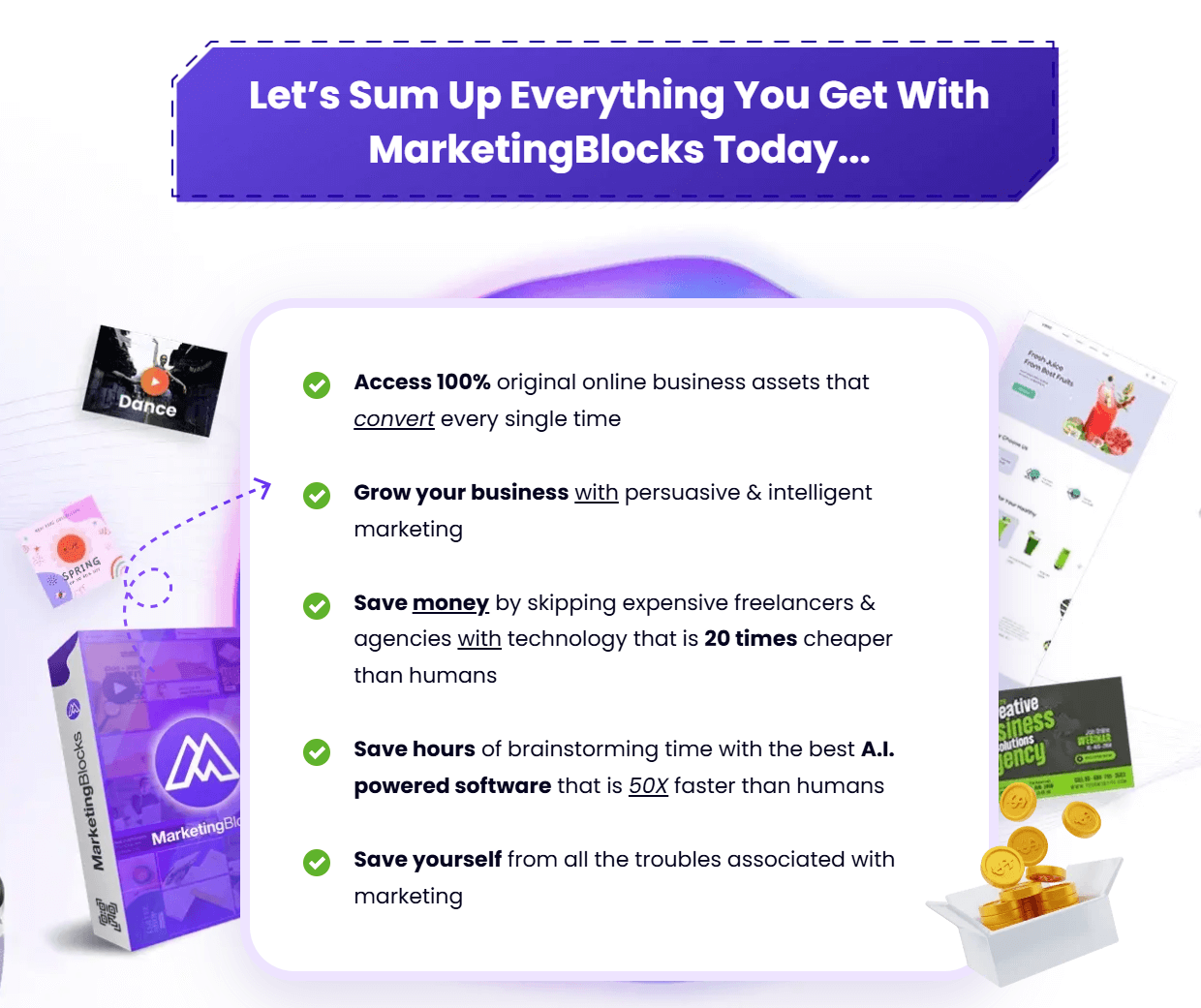 MarketingBlocks Review & App Demo, All-in-One Bundle Offer