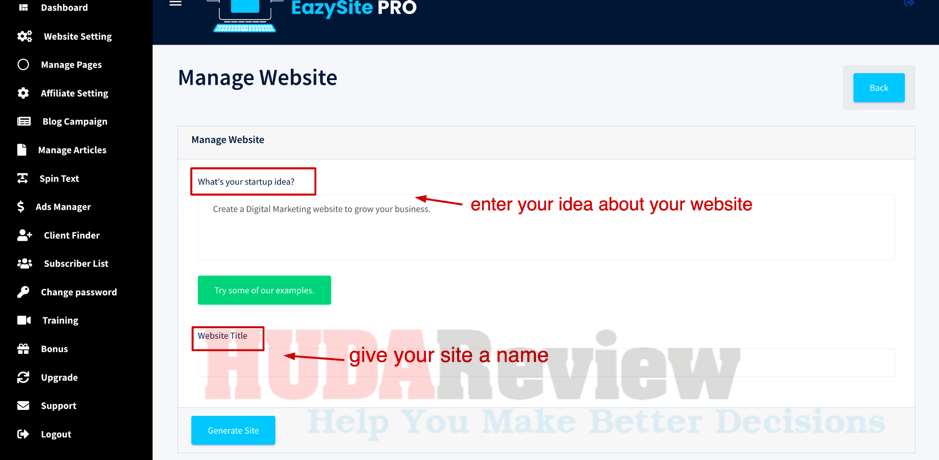 EazySitePro Review: All-in-one tool to create website with ease