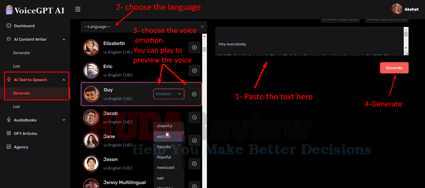 VoiceGPT AI Review: A revolutionary content & voiceover generator