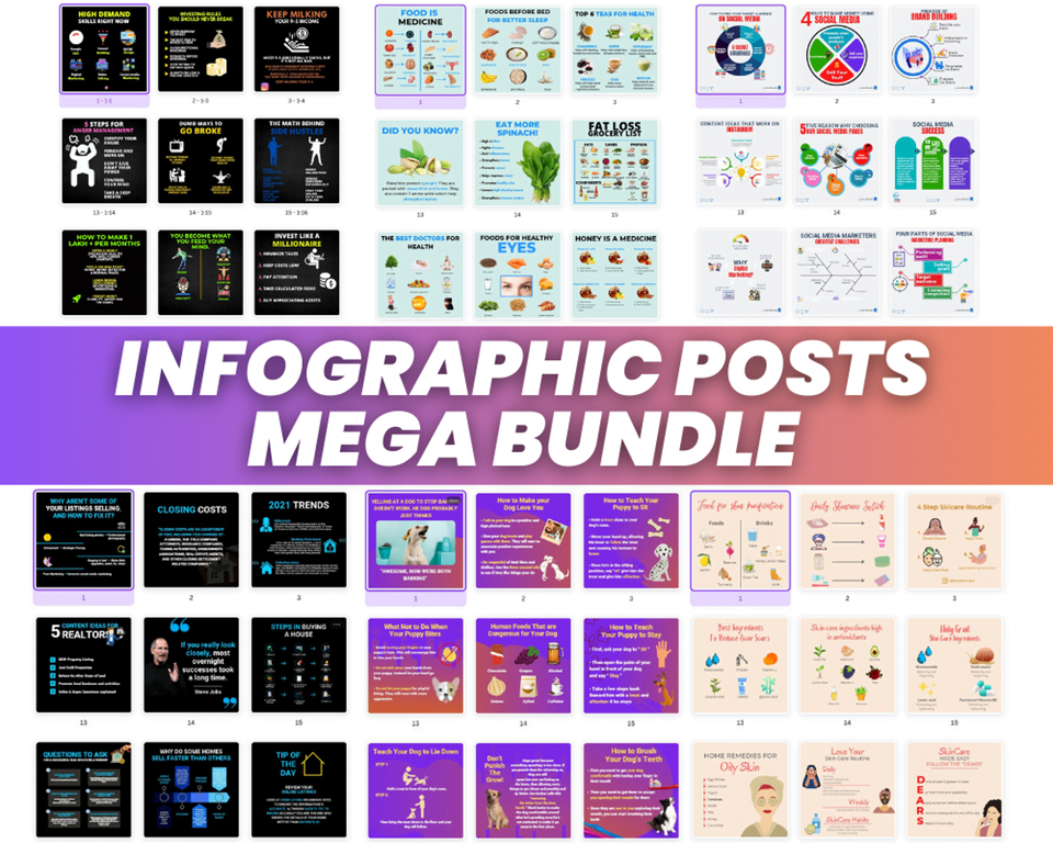 Infographic Posts Mega Bundle Review: Don't miss out!