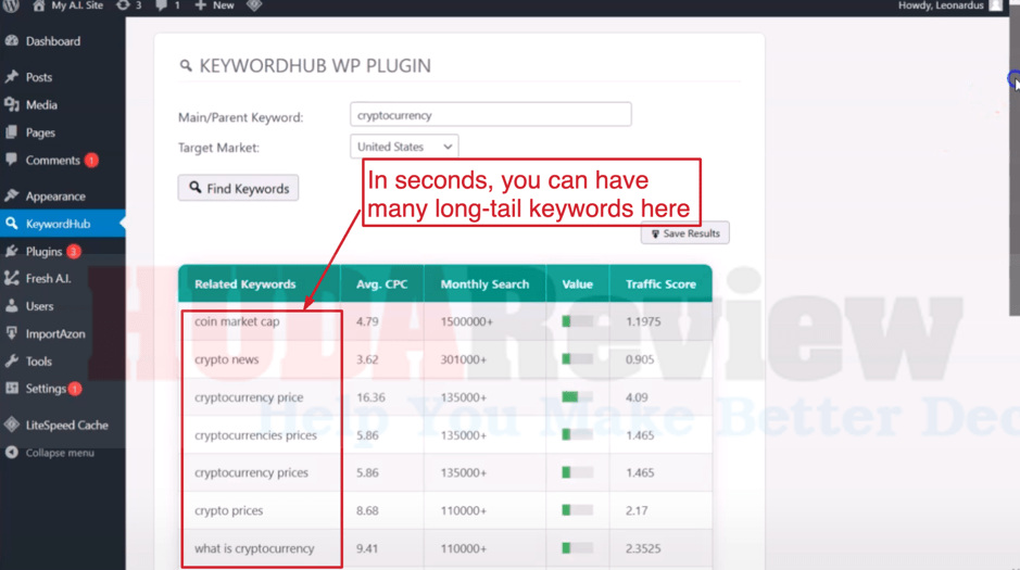 KeywordHUB review & Bonus: Don't miss this amazing WP plugin!