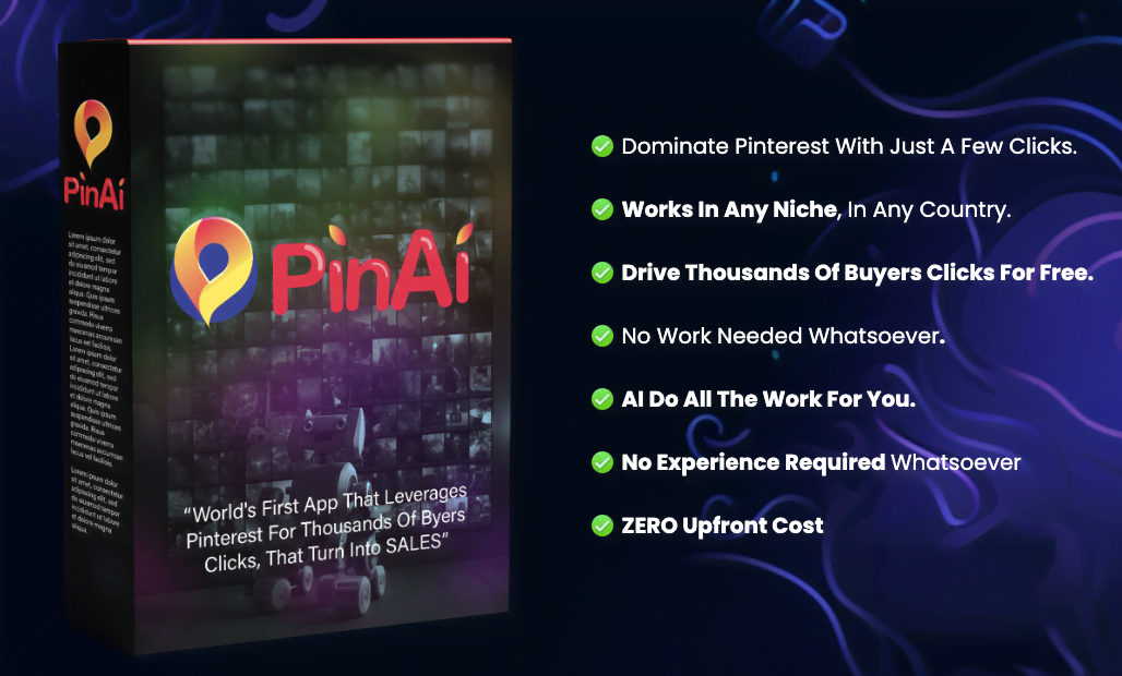 PinAI review: AI app help you dominate the FREE Pinterest traffic