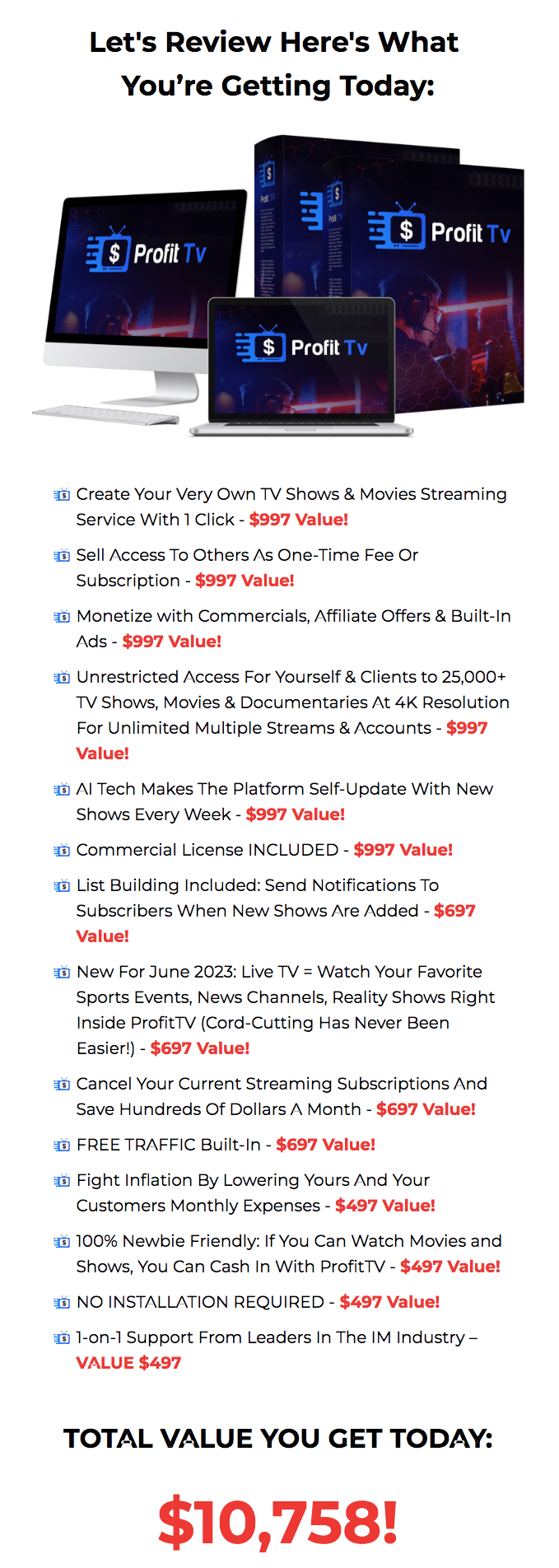 ProfitTV Review - Launch Your Own Streaming Service Today!