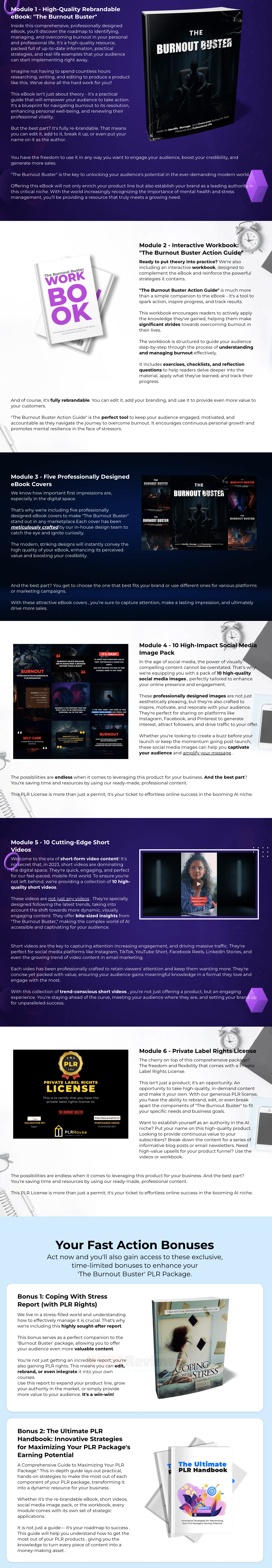 [PLR] The Burnout Buster review: High-quality PLR product!