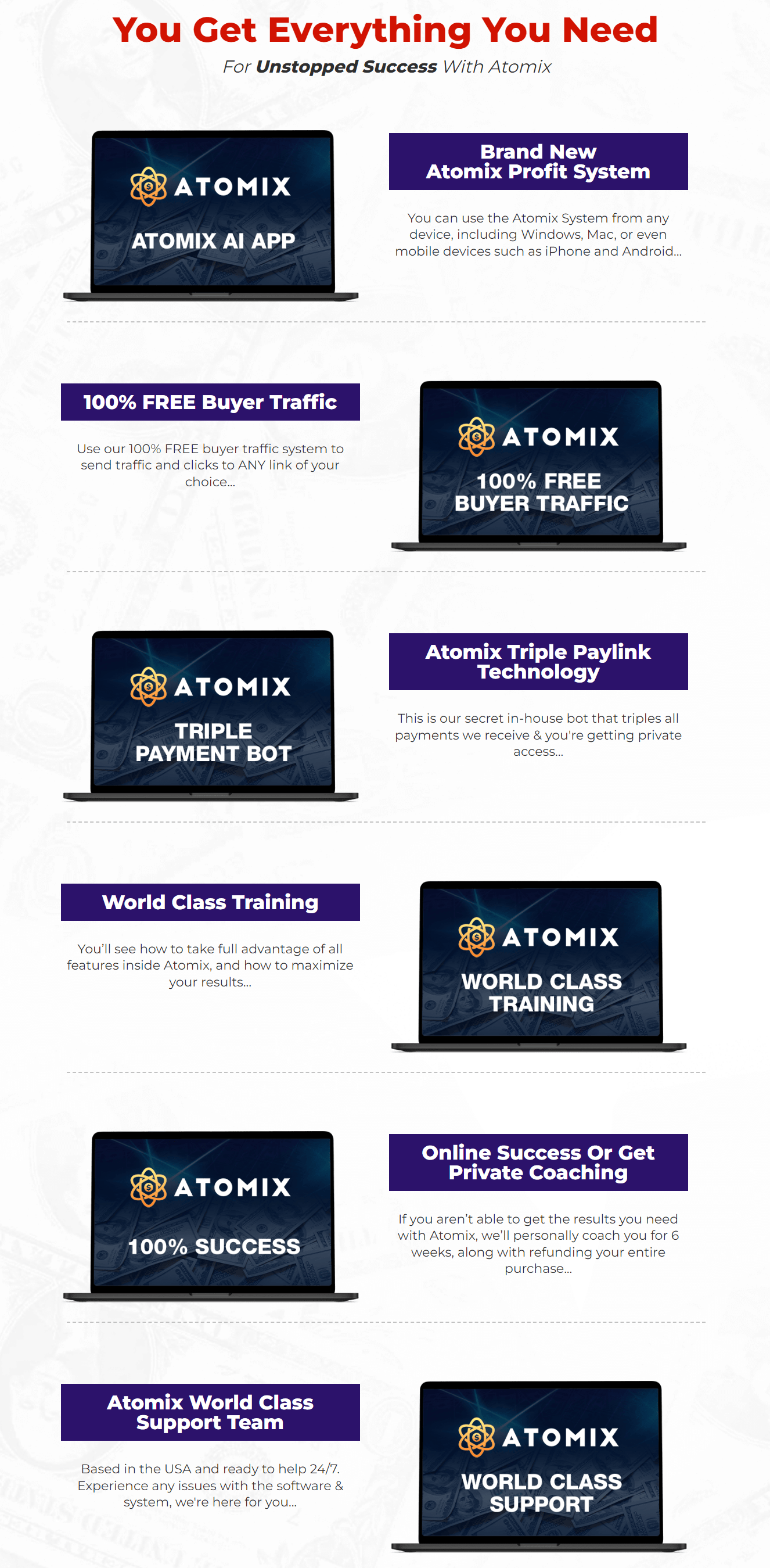 ATOMIX review: Get paid $247/day - copy & paste commissions!