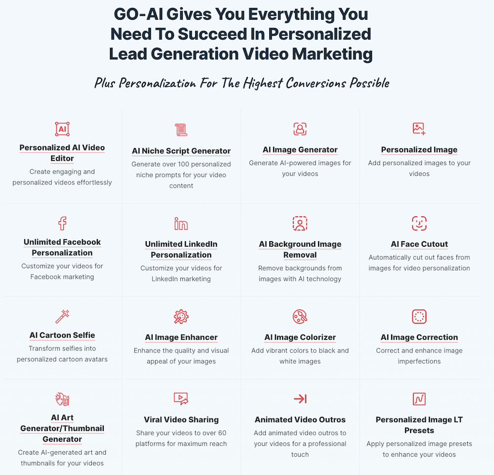 GO-AI review | All-in-one Bundle | Coupons | Demo | OTOs details