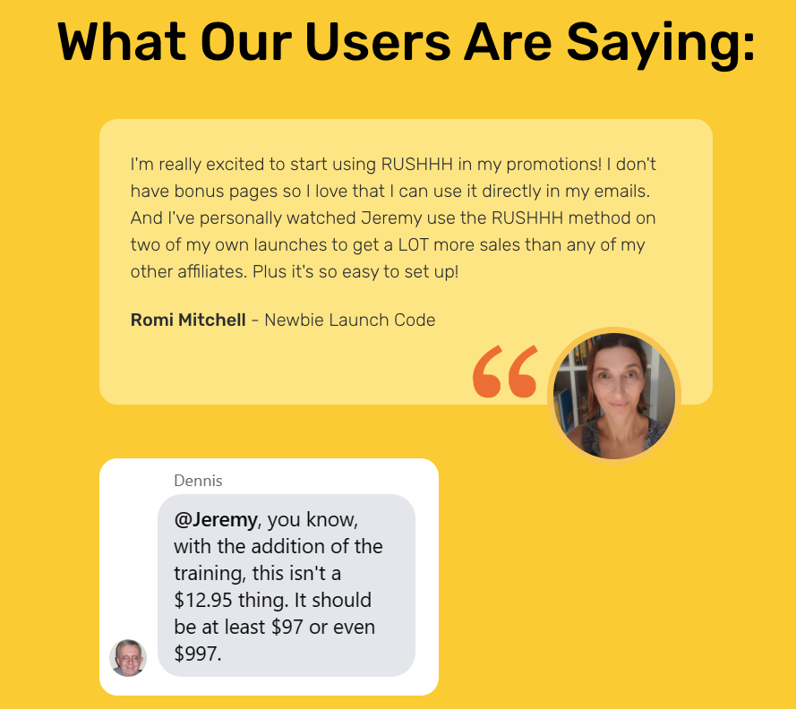 RUSHHH - Super Affiliate Suite review created by Jeremy Kennedy