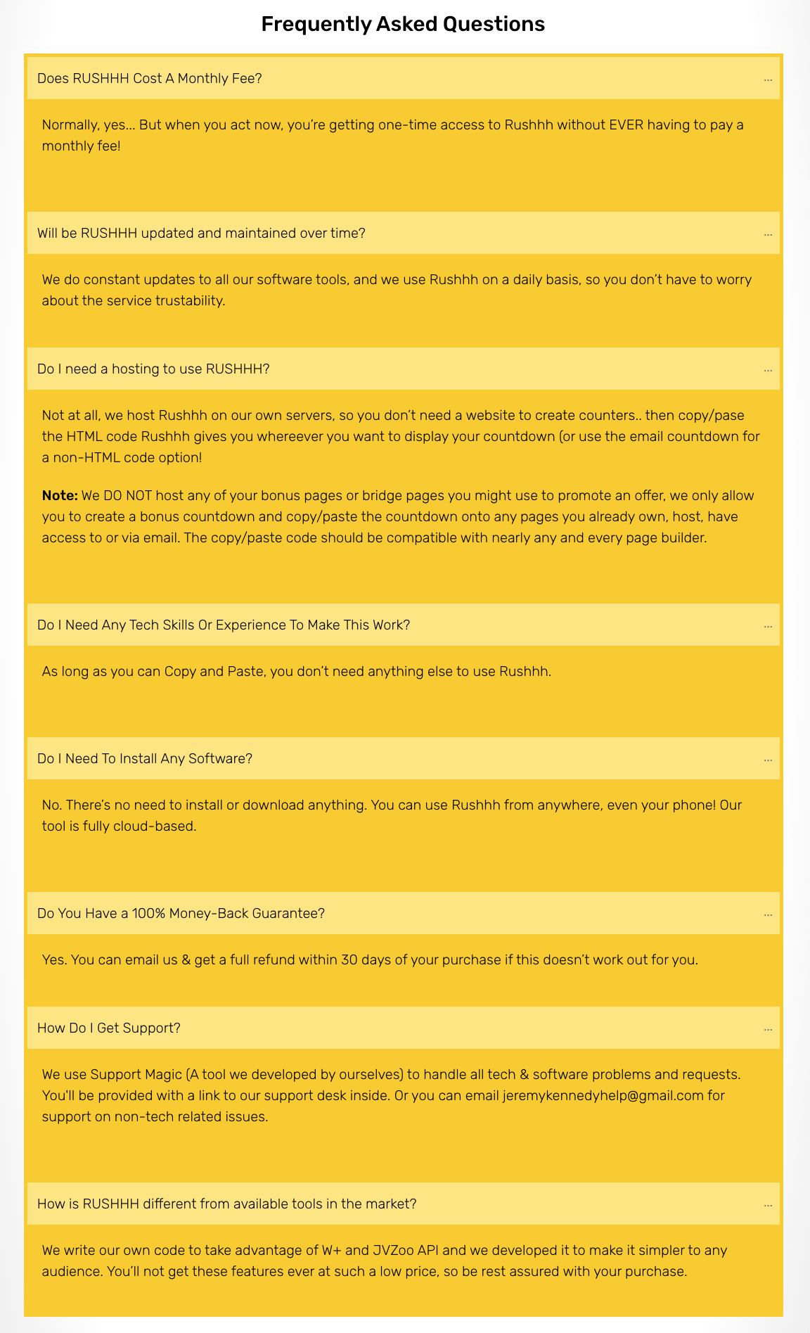 RUSHHH - Super Affiliate Suite review created by Jeremy Kennedy