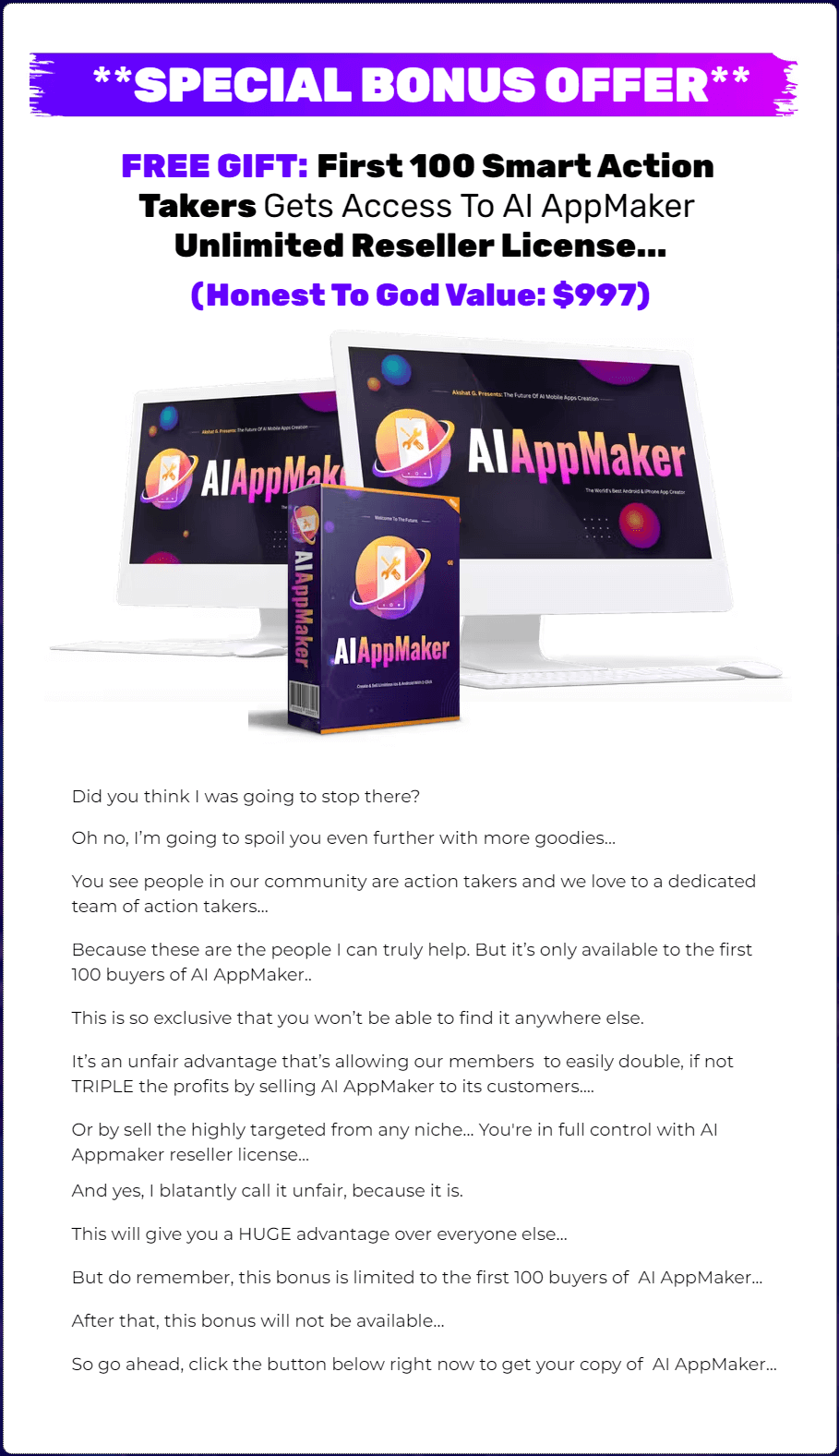 AI AppMaker review | Huge Bonus | Discount Coupons | OTOs