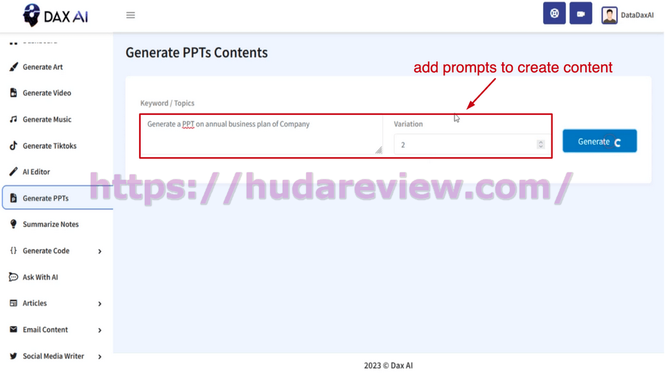 Dax AI review - All-in-one solution for Online Excellence!