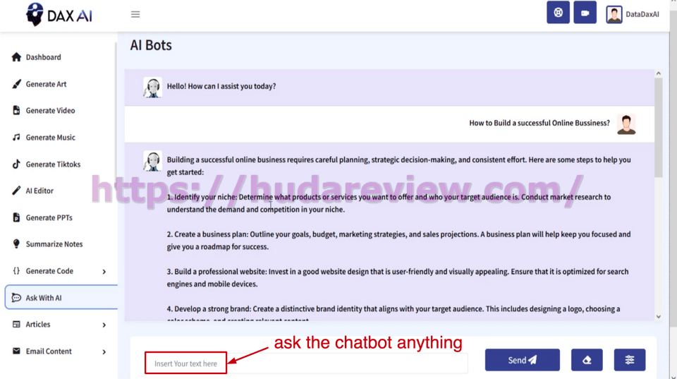 Dax AI review - All-in-one solution for Online Excellence!