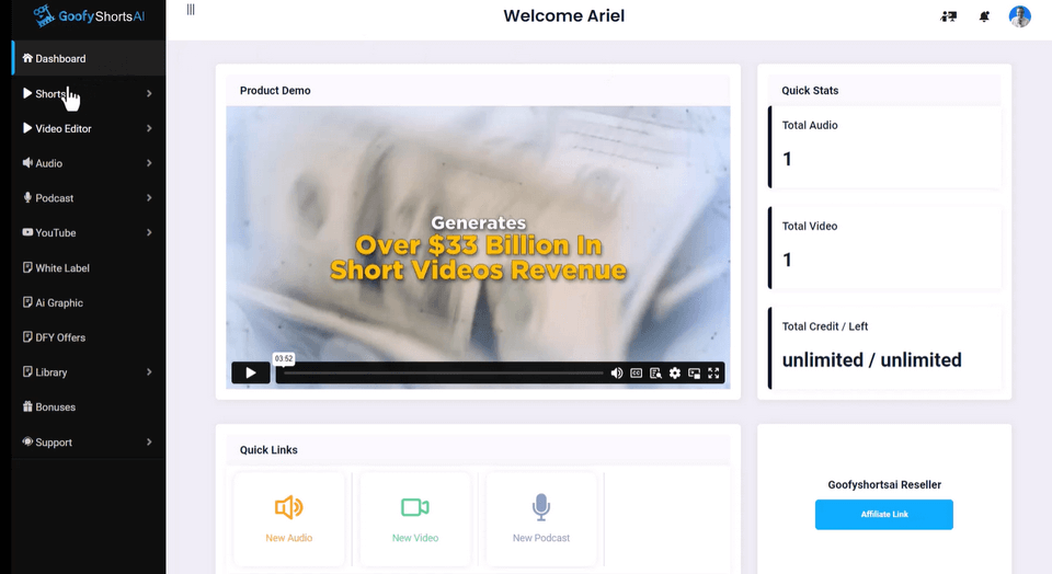 GoofyShortsAI Review - Your Shortcut To Viral Short Videos