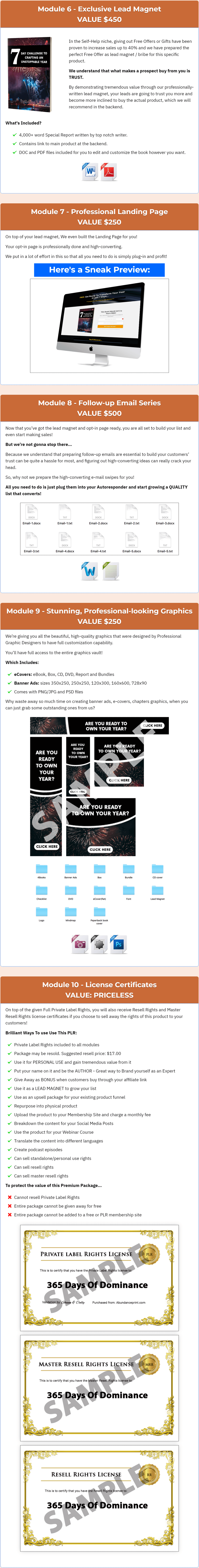 365 Days Of Dominance PLR Review and Exclusive Bonuses