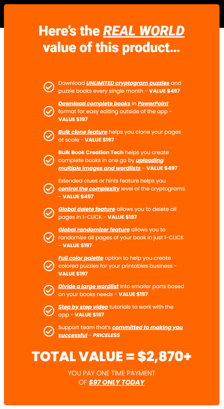 Cryptogram Puzzles Generator Review | Huge Bonus | OTOs