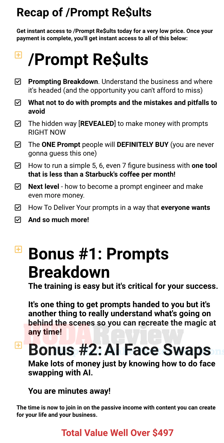 /Prompt Re$ults review: Are you searching for more information?