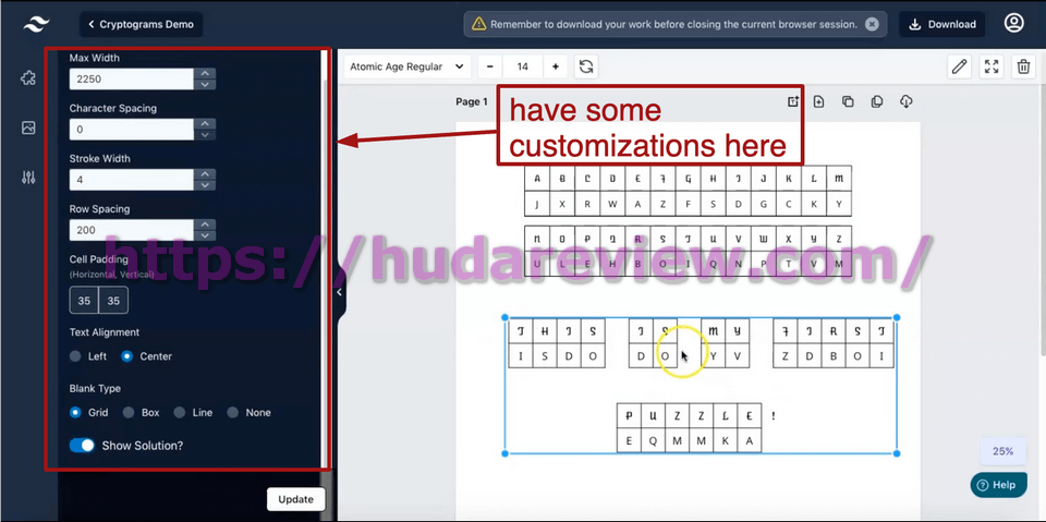 Cryptogram Puzzles Generator Review | Huge Bonus | OTOs