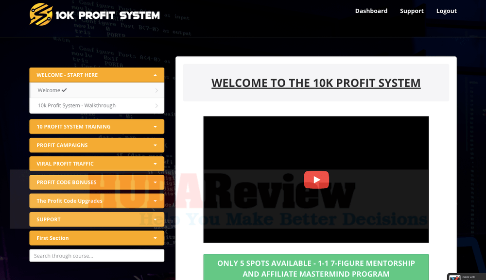 10k Profit System review: A profit-making system 👍👍