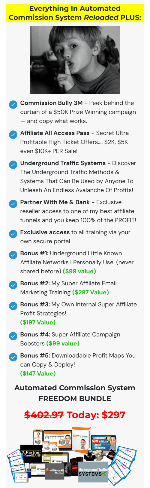 Automated Commission System Review | Bundle & Bonuses