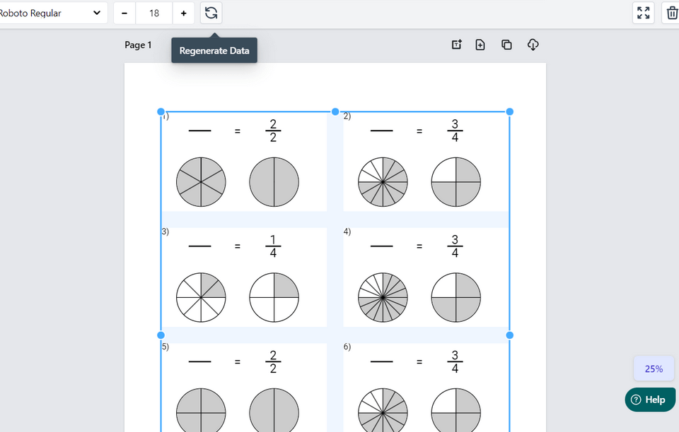 Fraction Worksheets Generator Review with software demo