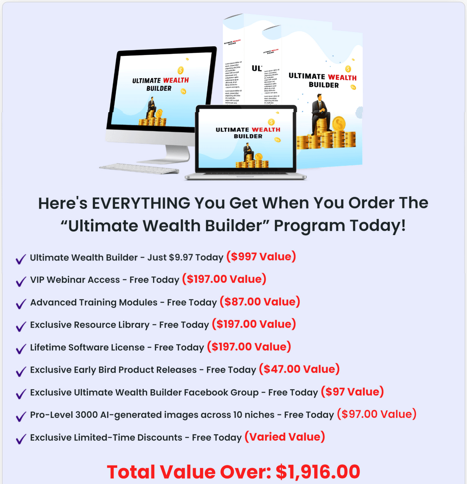 Ultimate Wealth Builder Review: Get results from day 1