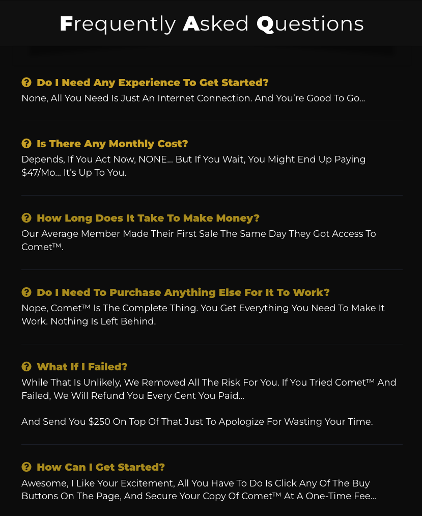 Comet™ Review: Making money online is easier than ever!