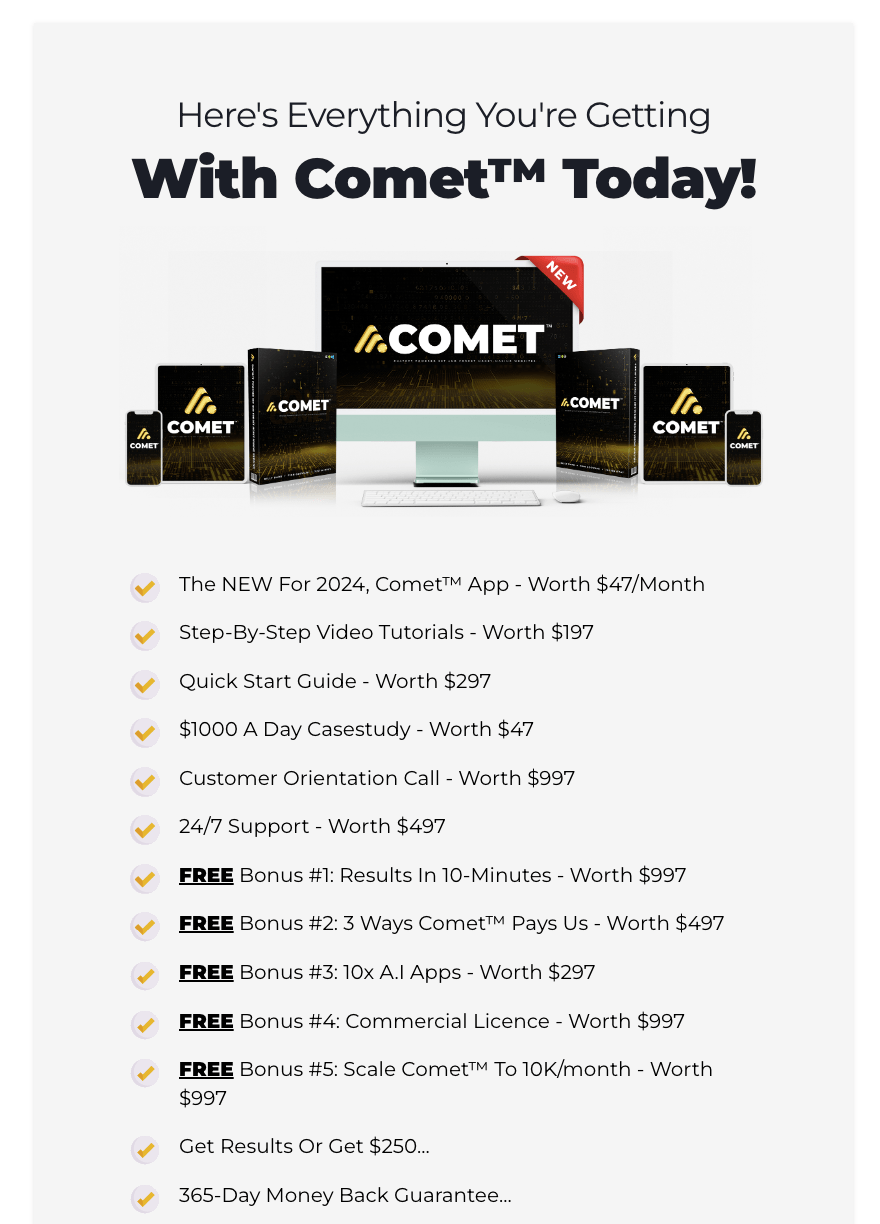 Comet™ Review: Making money online is easier than ever!