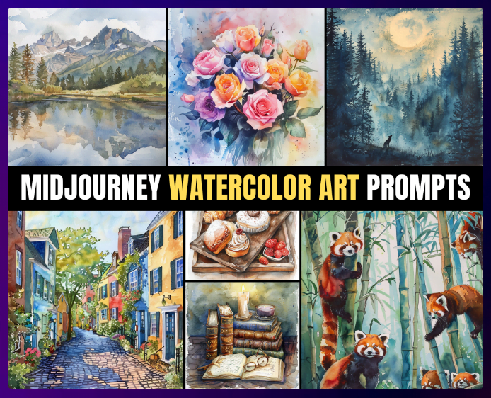 Midjourney Watercolor Art Prompts Review: Don't miss this bundle! Midjourney Watercolor Art Prompts Review: Don't miss this bundle!