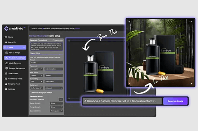 Creativio AI Review: A.I.-Crafted Visuals for Any Product!