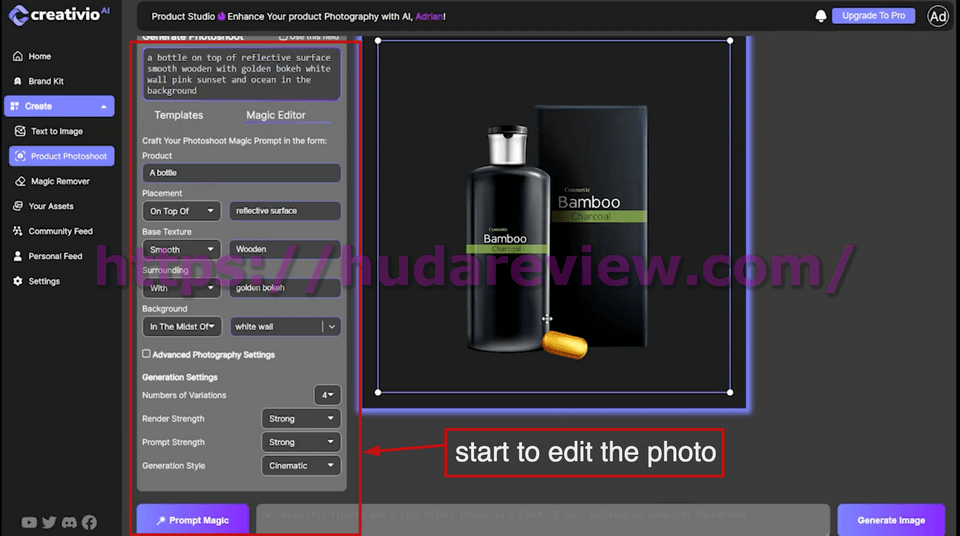 Creativio AI Review: A.I.-Crafted Visuals for Any Product!