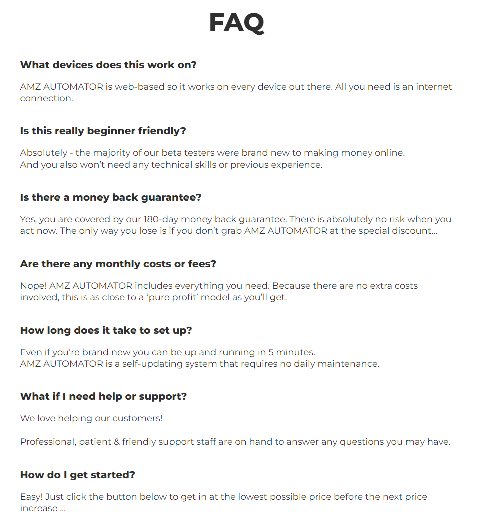 AMZ AUTOMATOR Review: Make money with Amazon from now!