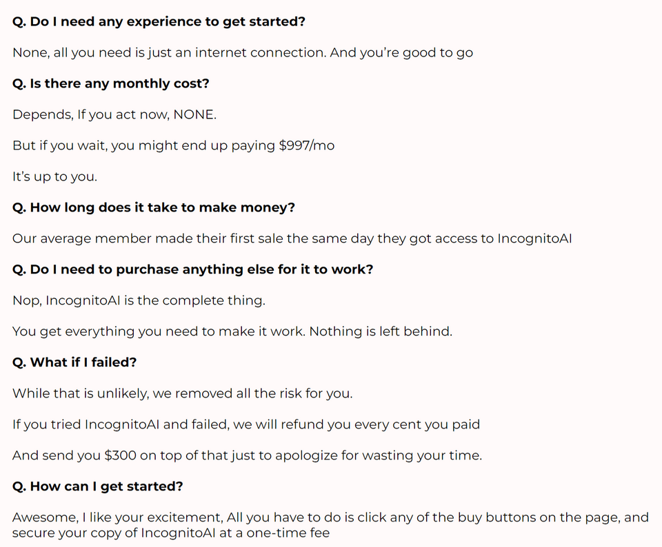 Incognito AI Review & Bonus: Automate income streams with A.I