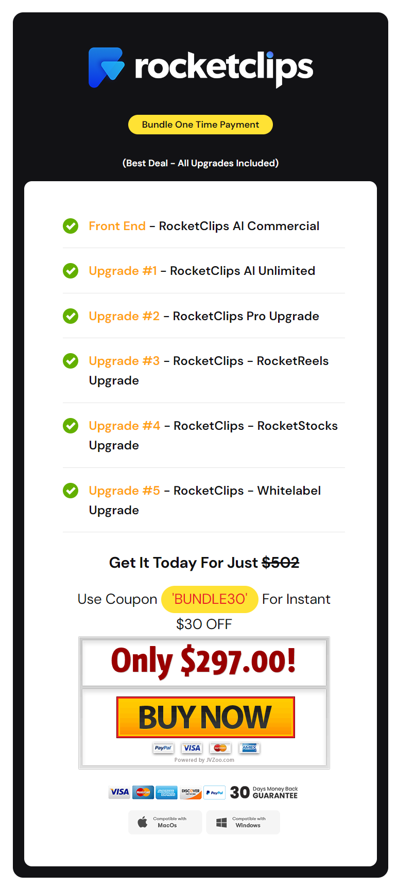 RocketClips Review & Bundle: Boost your content with AI