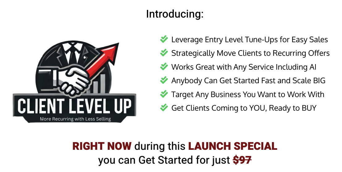 Client Level Up Review: New Client Landing System! Client Level Up Review: New Client Landing System!