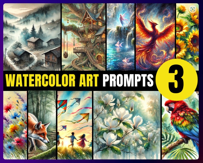 Watercolor Art Prompts (Edition 3) Review: Don't miss this bundle!