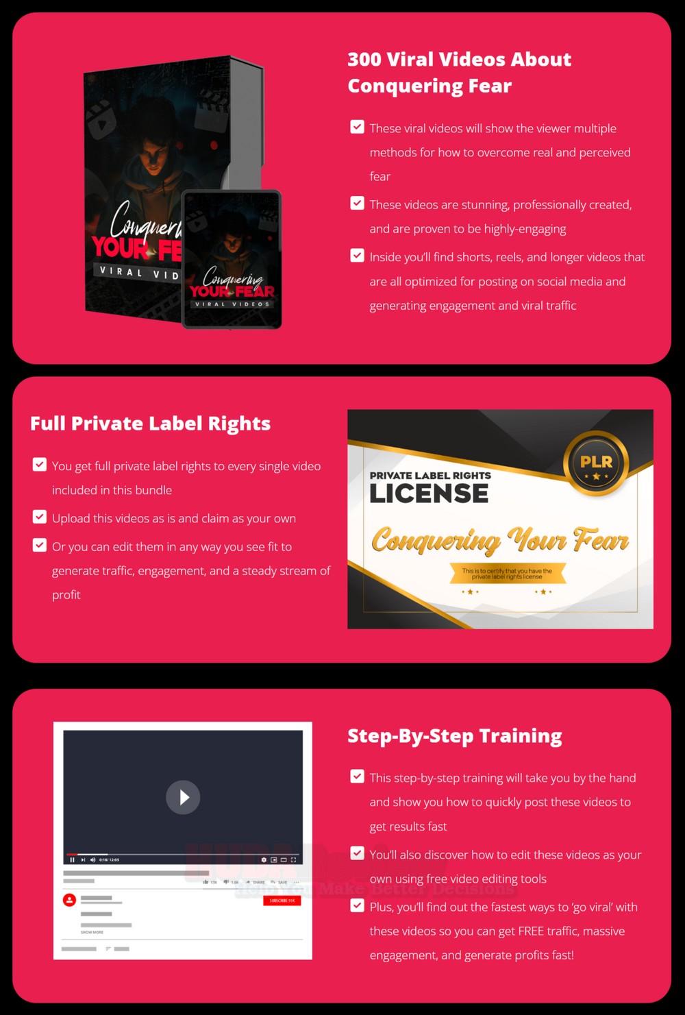 (PLR) 300 Conquering Fear Viral Videos Review with Bonus