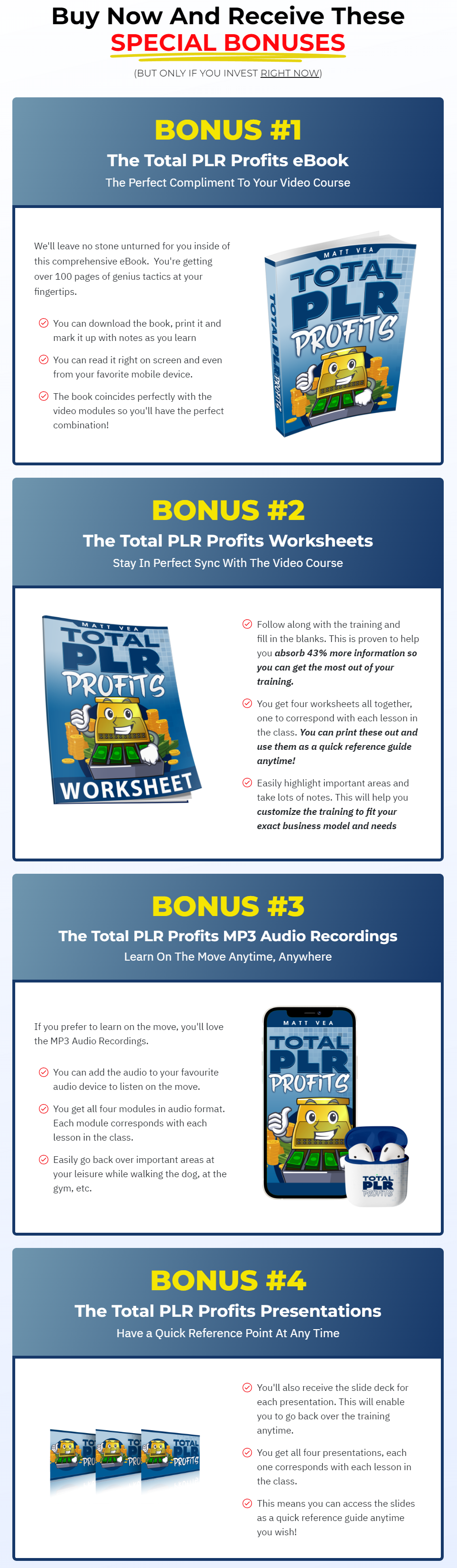 Total PLR Profits Review: An Amazing PLR product for you!