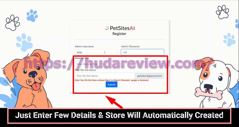 PetSites AI Review & Bonus - Create a Pet Website in minutes