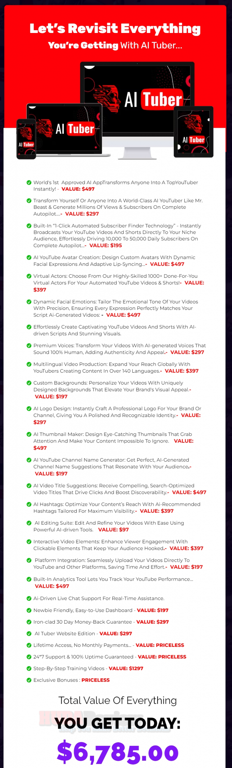 AI Tuber Review & Bonus - Become a Top YouTuber with AI