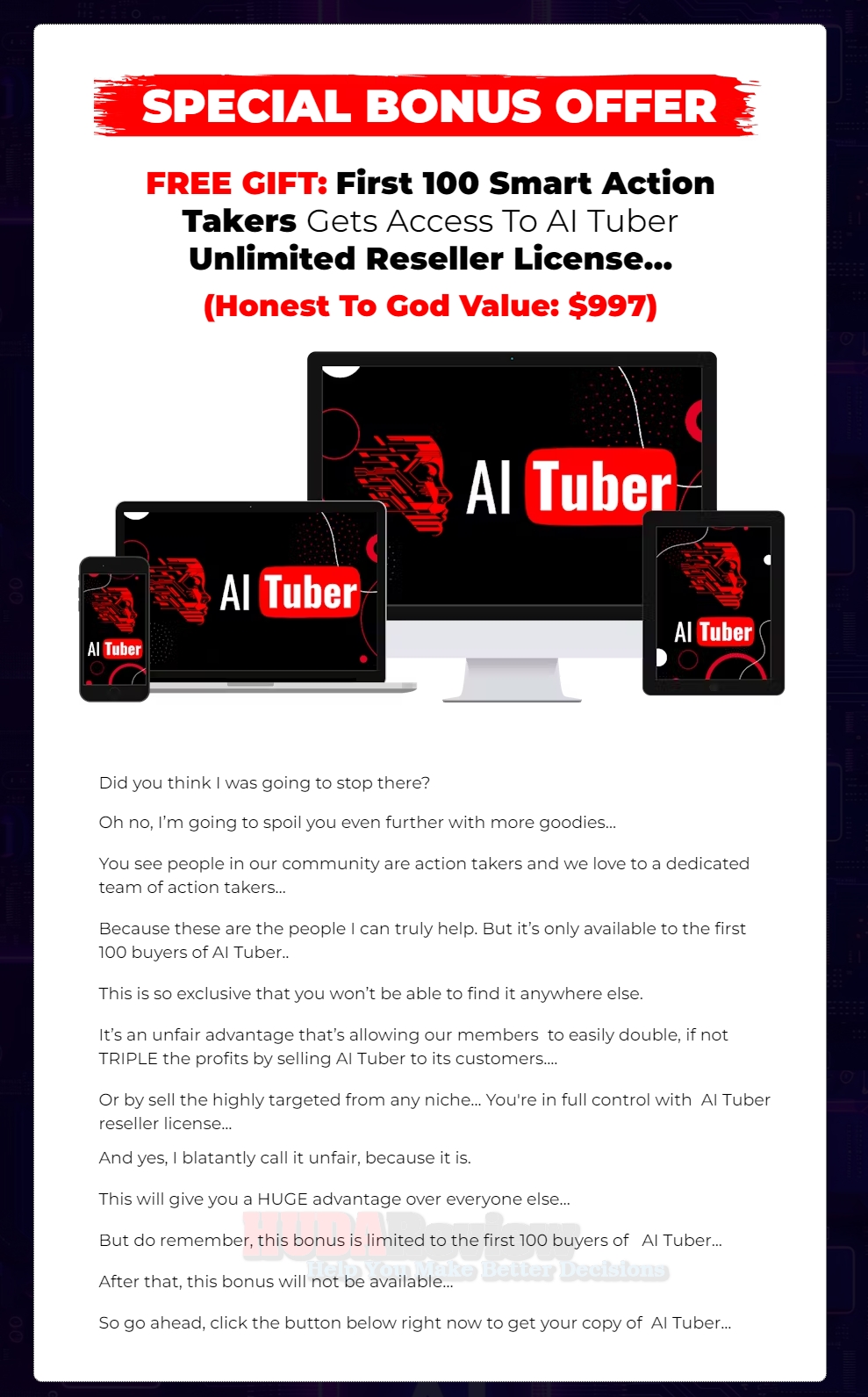 AI Tuber Review & Bonus - Become a Top YouTuber with AI