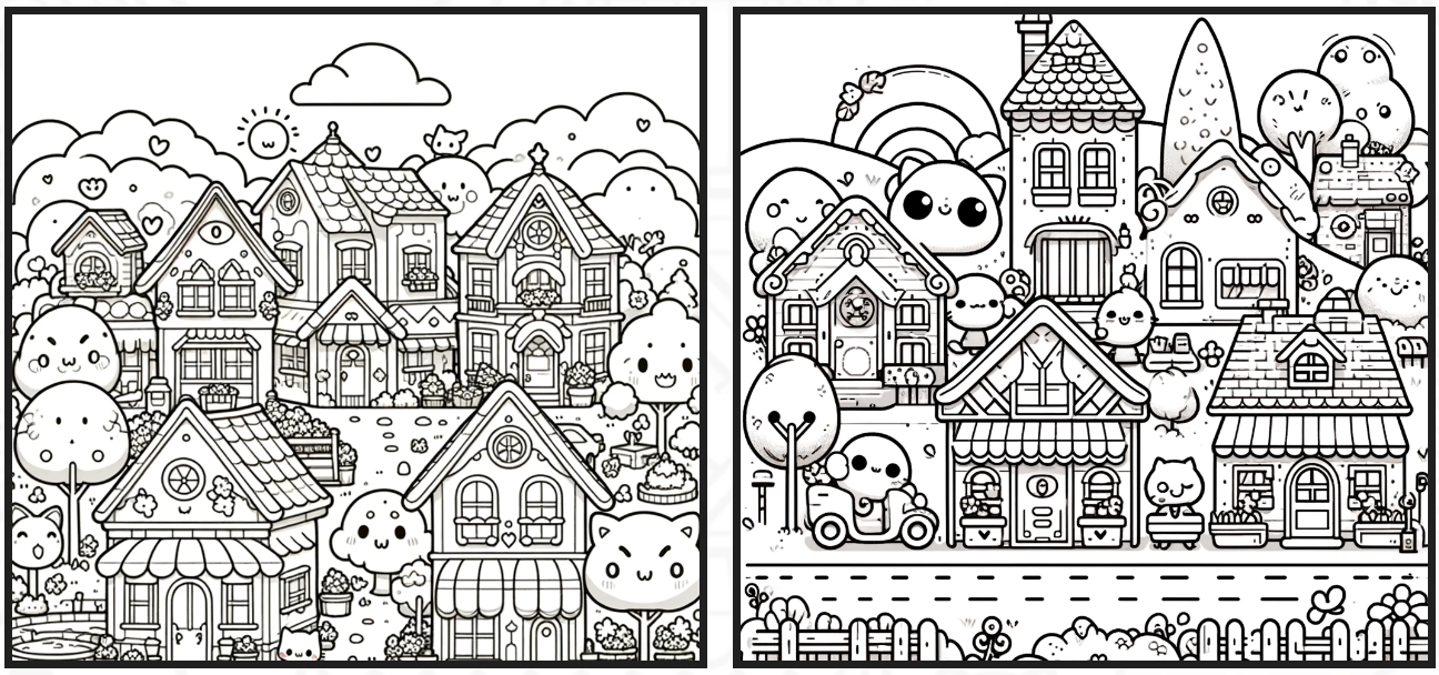 Kawaii Town Prints Review - Sell Adorable Kawaii Coloring Books